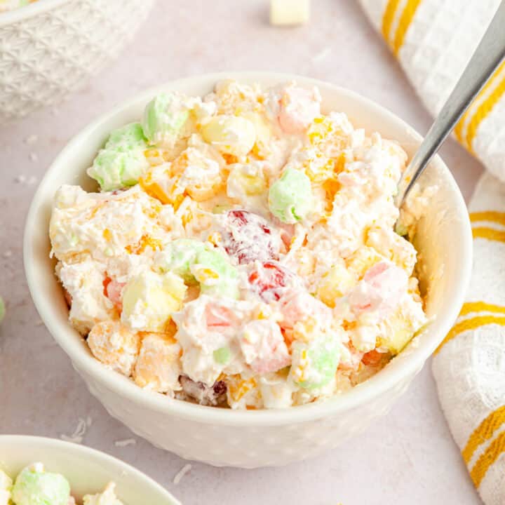 Strawberry Jello Salad (Pink Fluff) - Ranch Style Kitchen